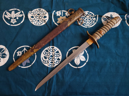 Shark Skin Imperial Japanese Navy Officer Dagger | Shigure-militaria