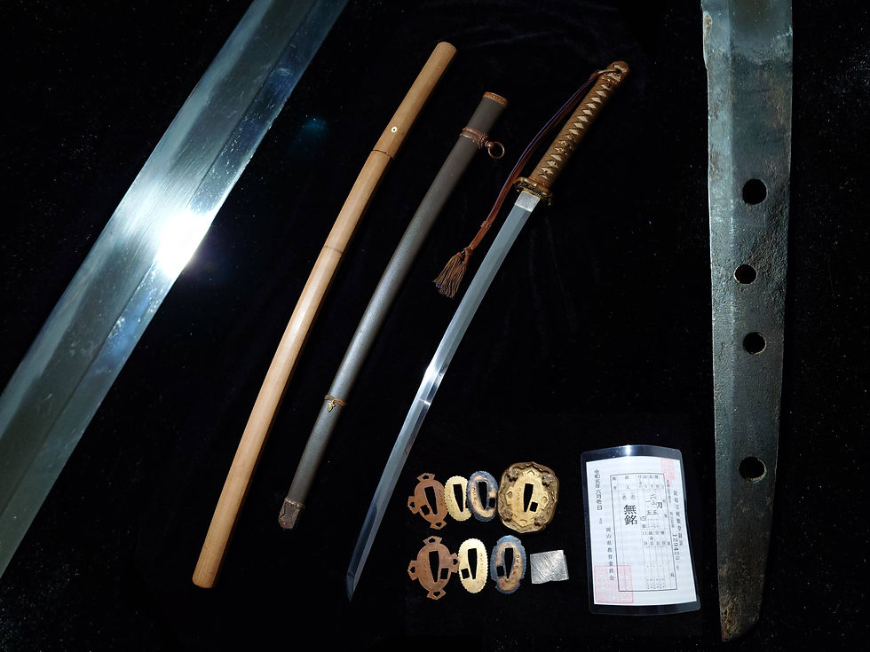 WWII Mumei IJA Type 98 Gunto with shirasaya | Shigure-militaria