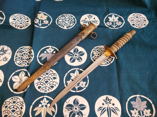 Shark Skin Imperial Japanese Navy Officer Dagger | Shigure-militaria