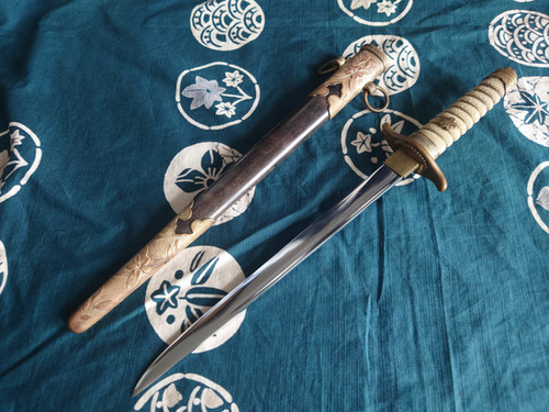 Shark Skin Imperial Japanese Navy Officer Dagger | Shigure-militaria