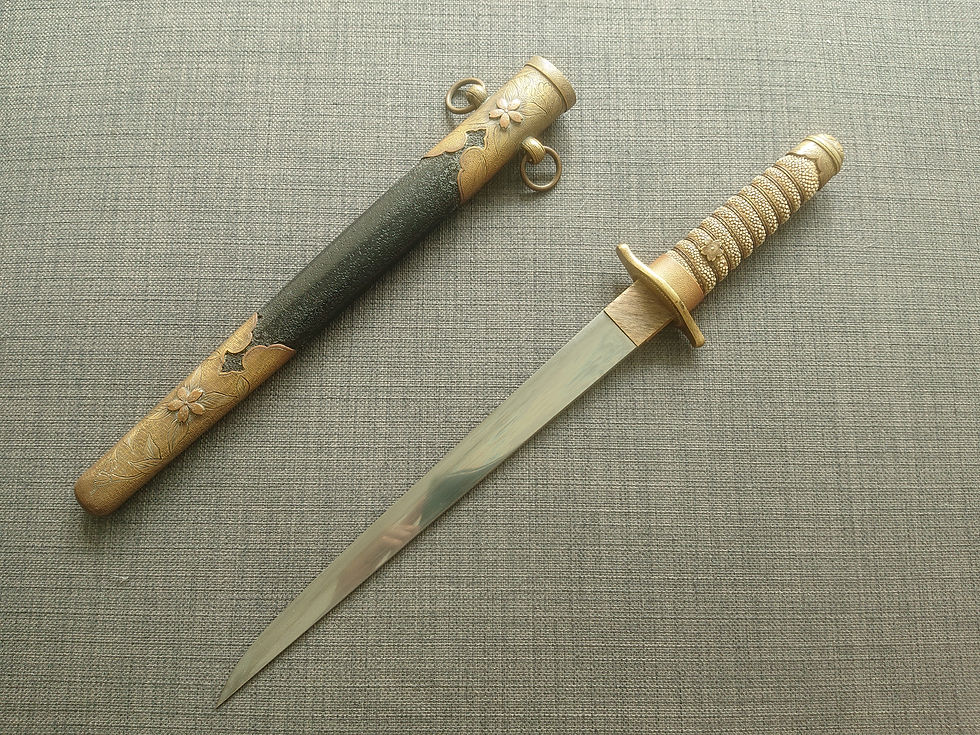 Meiji Large Imperial Japanese Navy Officer Dagger | Shigure-militaria