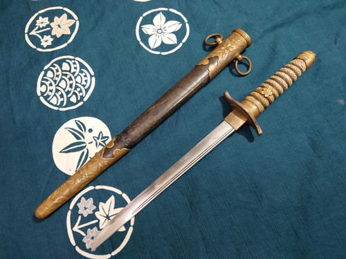Shark Skin Imperial Japanese Navy Officer Dagger | Shigure-militaria