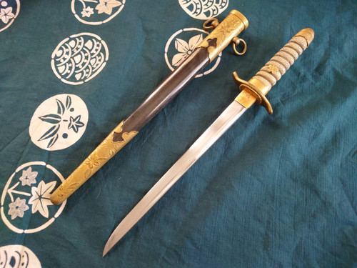 Excellent Condition Shark Skin Imperial Japanese Navy Officer Dagger ...