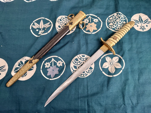 Shark Skin Imperial Japanese Navy Officer Dagger | Shigure-militaria