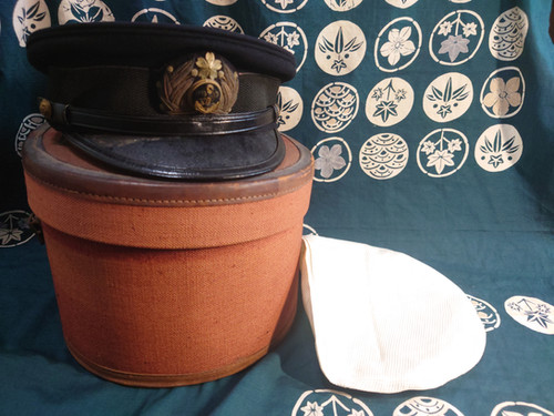 Imperial Japanese Navy Officer Cap with Box and white cover | Shigure ...