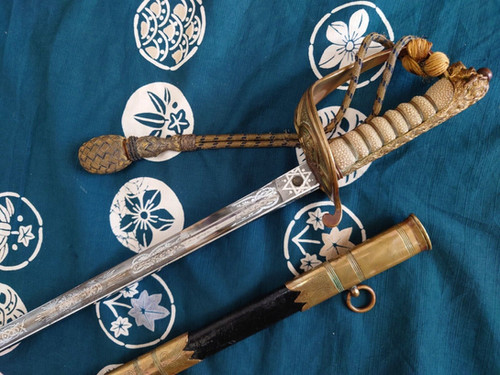 WWII Royal Navy Officer Saber | Shigure-militaria