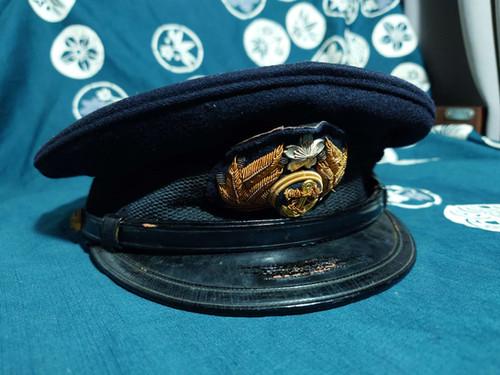 56cm Imperial Japanese Navy Officer Cap with white cover | Shigure ...