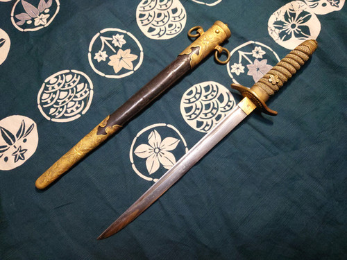 Shark Skin Imperial Japanese Navy Officer Dagger | Shigure-militaria