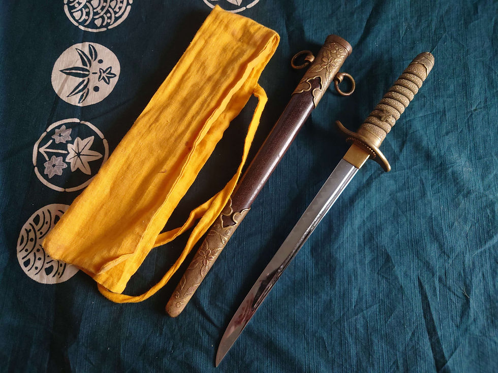 Shark Skin Imperial Japanese Navy Officer Dagger | Shigure-militaria