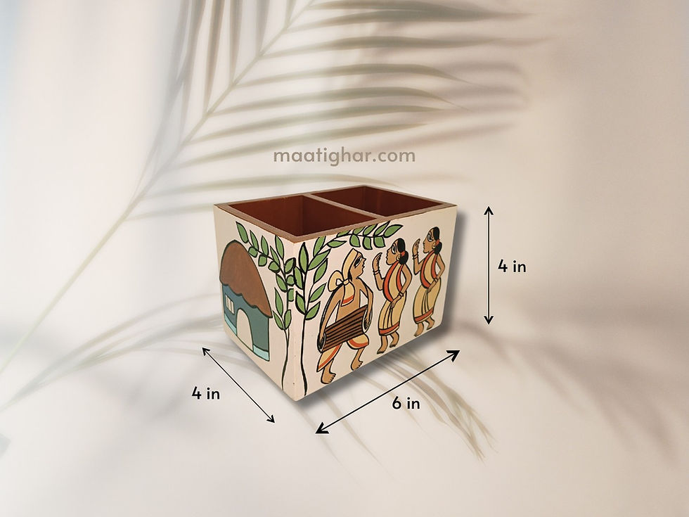 Buy Sohrai Khovar Paitkar Jadopatia Hand-painted Products by Maati Ghar