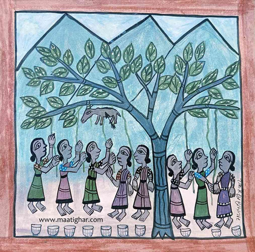 Jadopatia Painting - Eight Sisters | Maati Ghar