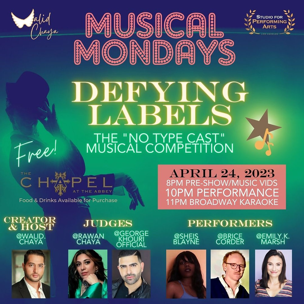 DEFYING LABELS: The 'No Type Cast' Musical Competition on April 24 ...
