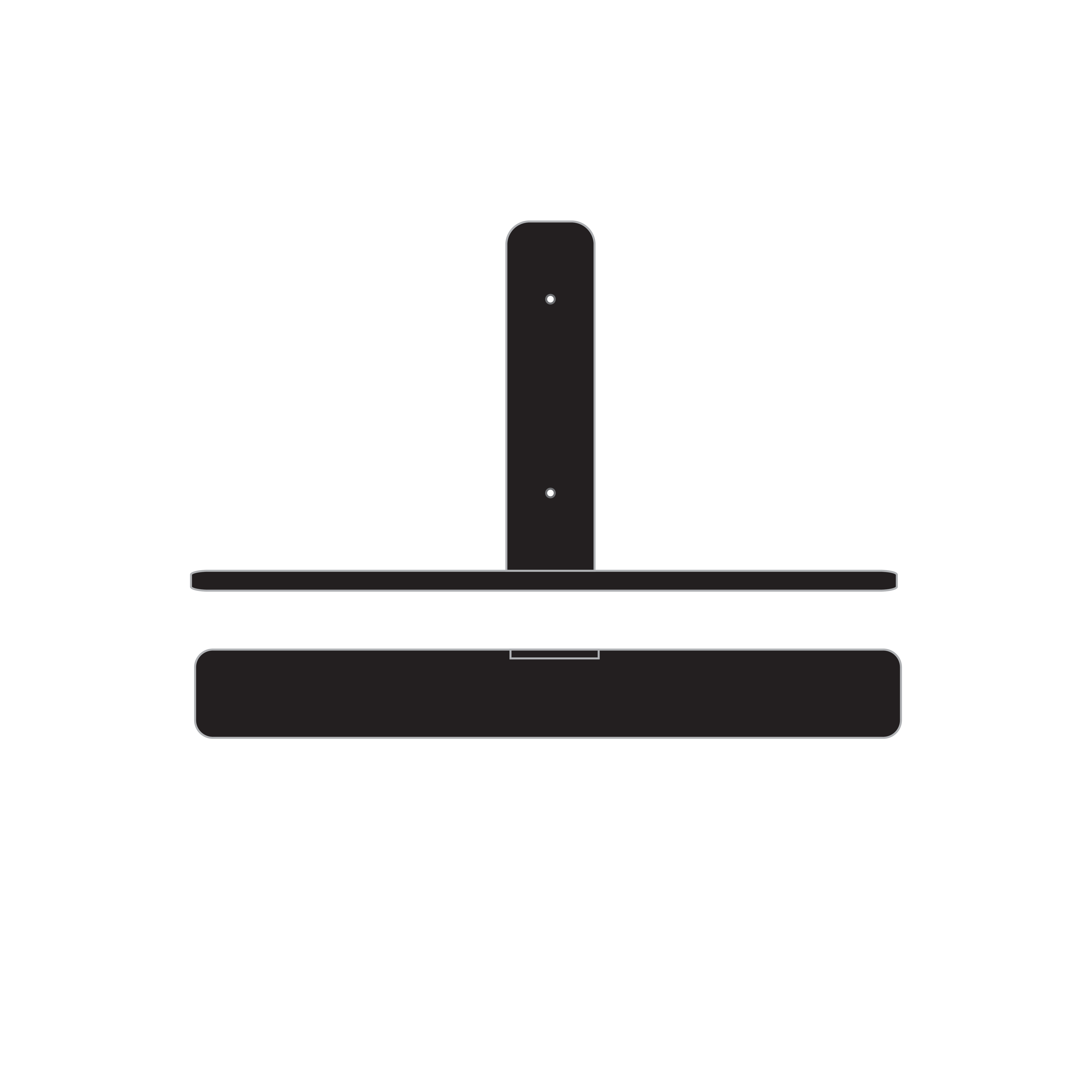 L Shaped Feet (Black)