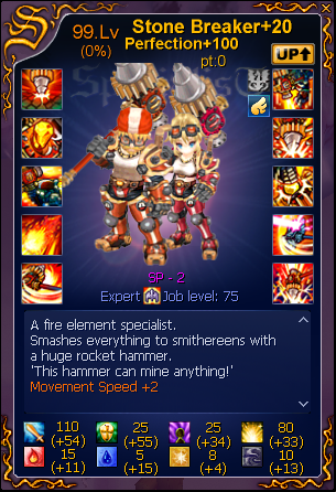 Nostale Dragonveil +20 Stone Breaker Sp Card | Eytram
