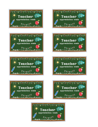 Edible Wafer Cutouts - Teacher Appreciation Week | Sweets By Kash