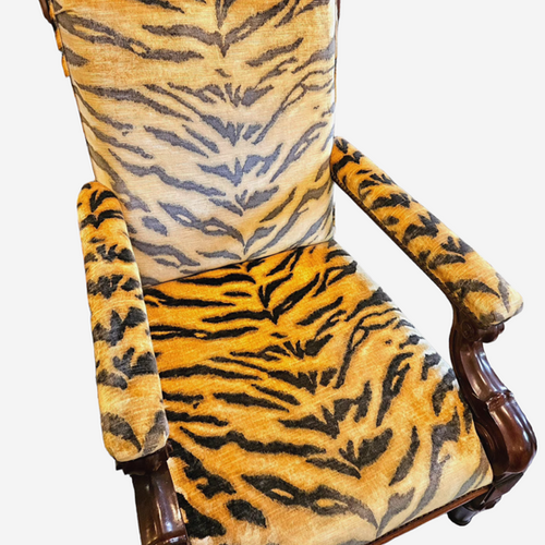 French Regent's Tiger Chair | Consignment Crush