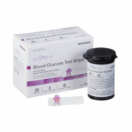 Blood Glucose Test Strips Quintet AC® 50 Strips per Pack | CIMA CARE DME