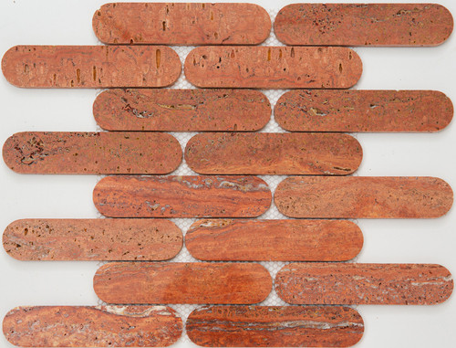 Capsule Terracotta Polished Mosaic | Tile Shed