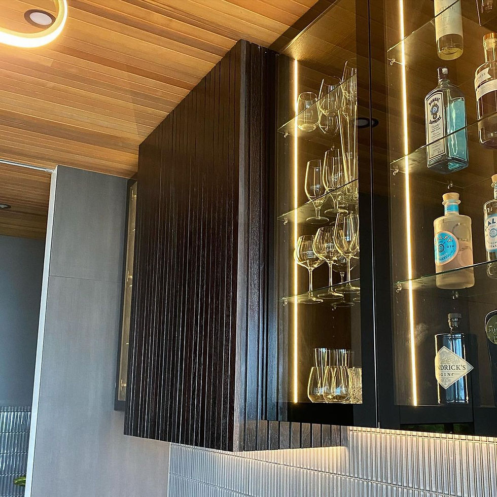 Kyoto Concave Charcoal Gloss Finger Mosaic | Tile Shed