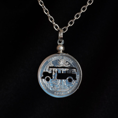 School Bus | Carved Coins