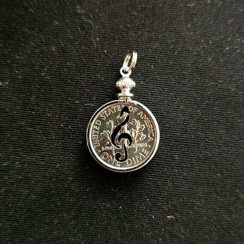 Treble Clef 5 | Carved Coins