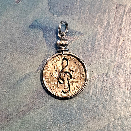 Treble Clef 1 | Carved Coins