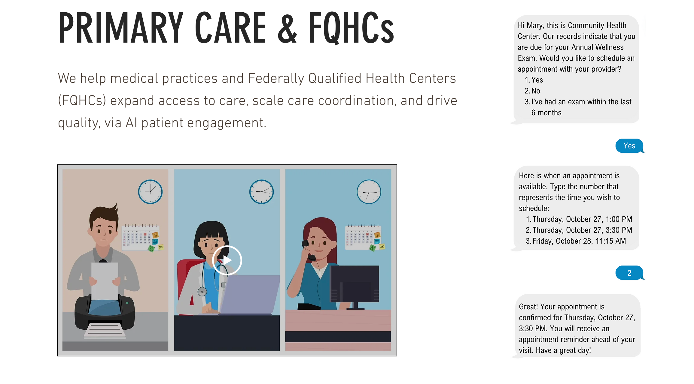 Primary Care & FQHCs | HealthTalk A.I.