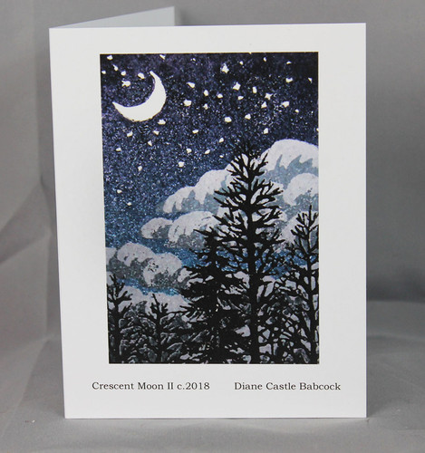 Crescent Moon II note card | dcastlebabcockart