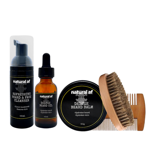 Deluxe Beard Kit | Natural AF Australia