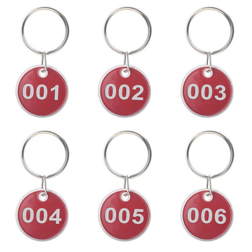ALUMINUM ROUND NUMBERED FOBS