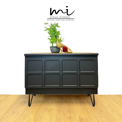 Mid Century Black and Teak Nathan Media Unit, NathanTV Stand, vintage ...