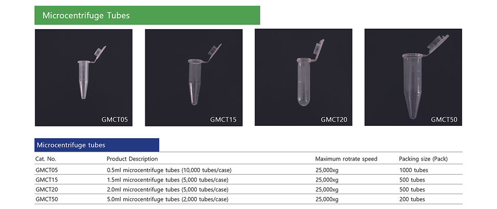 MICRO TUBES | 두리바이오
