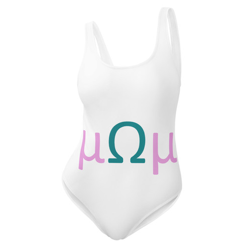 Mu Omega Mu One-Piece Swimsuit | Shira University