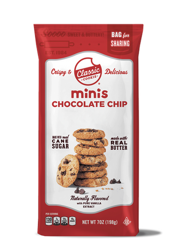 Chocolate Chip Crispy Mini Cookies - 7oz Bag