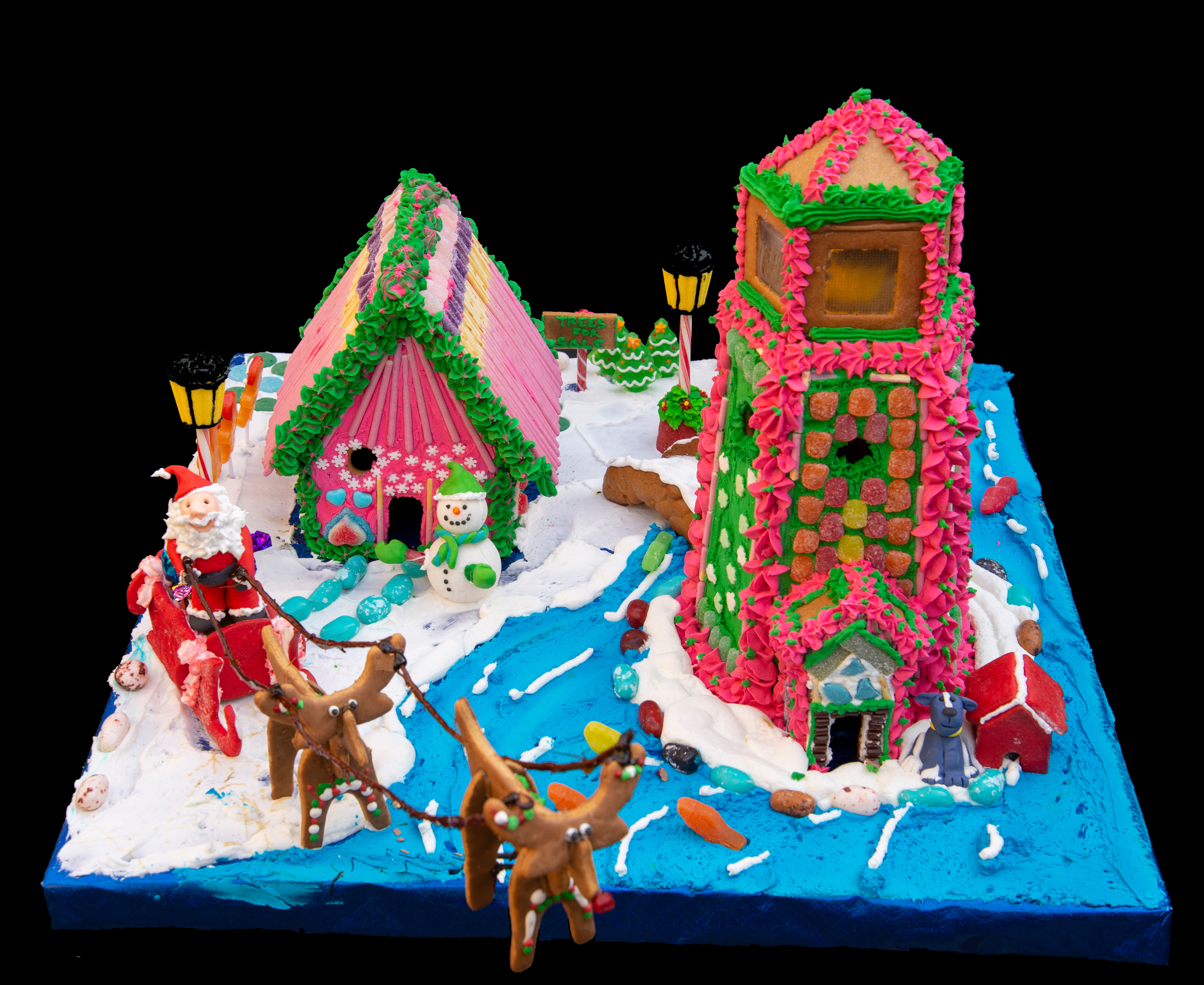 GingerbreadByDesign: Santa starts his flight from the North Pole ...