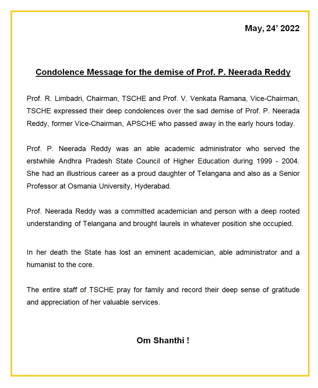 TSCHE :: Telangana State Council of Higher Education