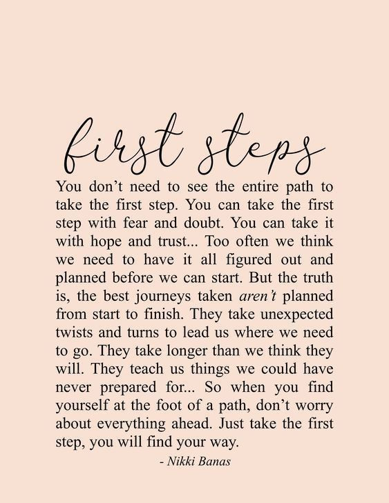 One step after another