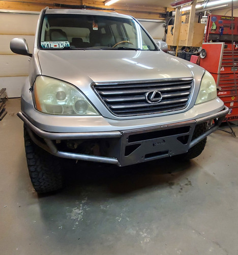 Lexus GX-470 (DIY KIT) front plate bumper with tube sides | Country ...