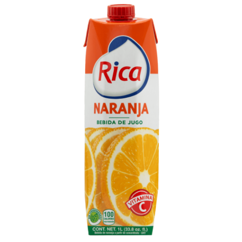 Jugo de Naranja UHT 1 L Rica | abastos