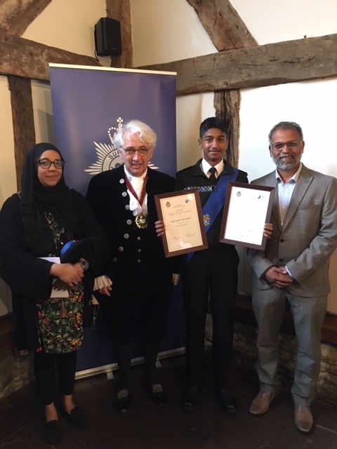 Police Cadets Awarded - High Sheriff of Surrey