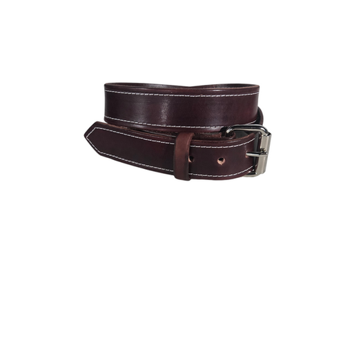 Mahogany Full Grain Leather Belt Single Size 34 | Michigan Custom ...
