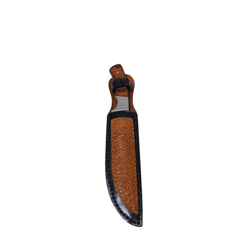 Bowie Leather Knife Sheath- 8 inch Two-Tone | Michigan Custom Craftworks