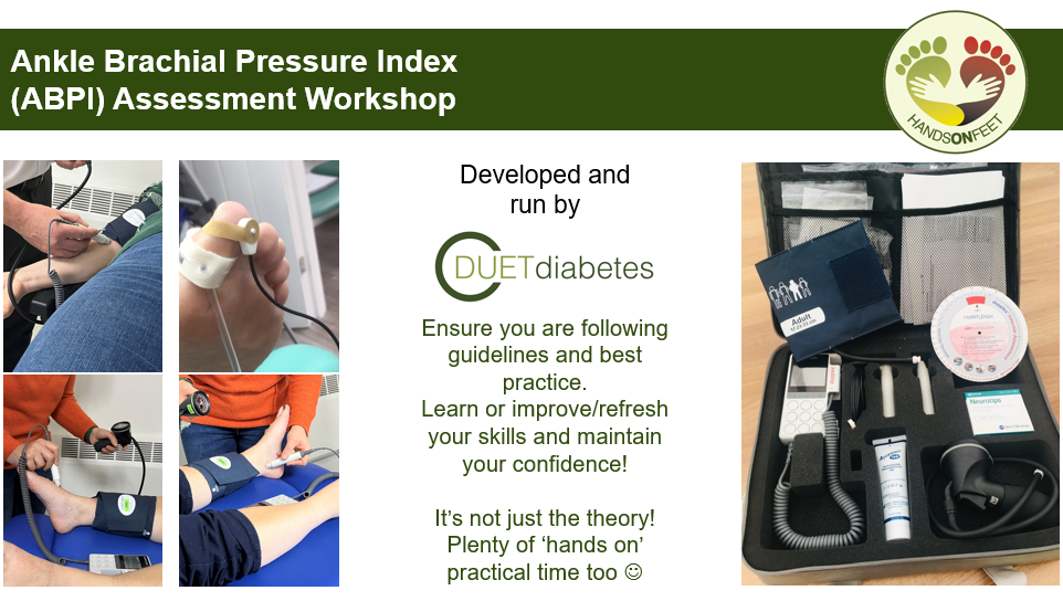Ankle Brachial Pressure Index (ABPI) Assessments | DUET diabetes