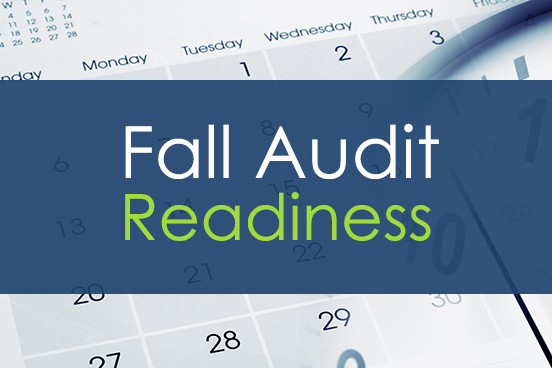 Fall Audit Readiness
