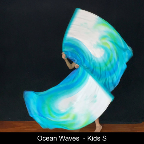 Ocean Waves - Small / Kids size Artisan Flags | Passionflag