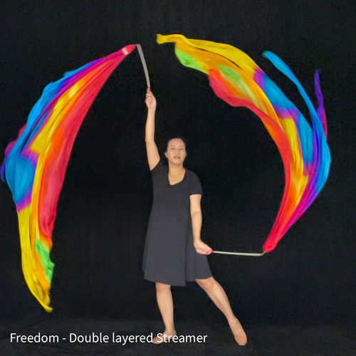 Freedom - Artisan Hand-Painted Double Layered Streamers | Passionflag