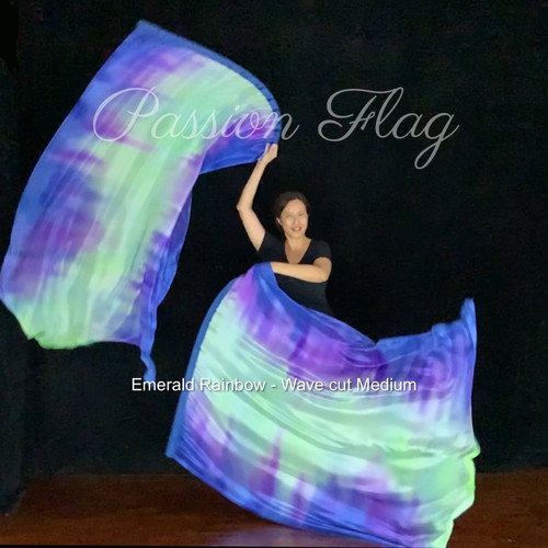 Emerald Rainbow - Artisan Hand-Painted Flags | Passionflag
