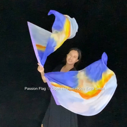 Open Heaven - Small / Kids size Artisan Flags | Passionflag