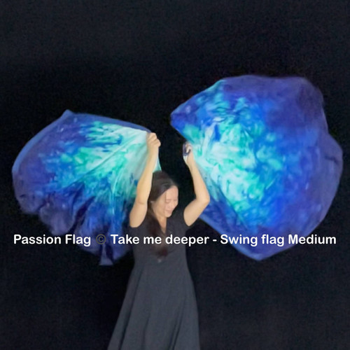 Take me deeper - Artisan Hand-dyed Swing Flags | Passionflag