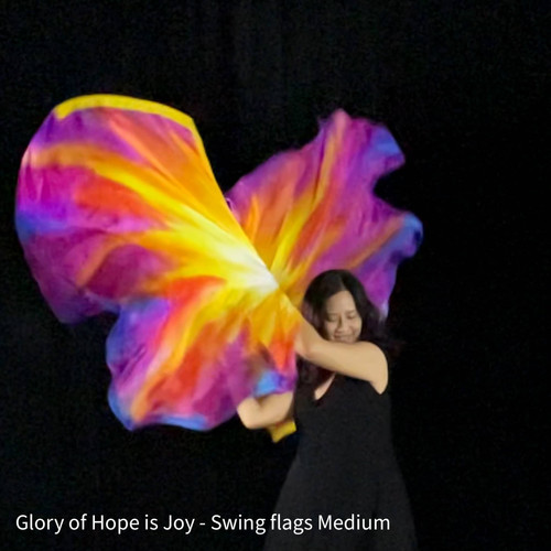 Glory of Hope is Joy - Artisan Hand-Painted Swing Flags | Passionflag